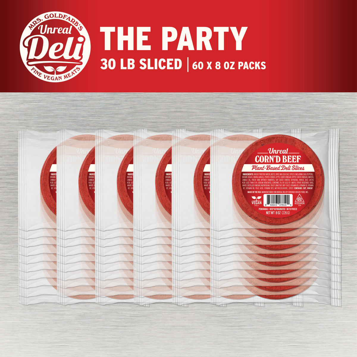 Grant's A&B Spicy Corned Beef With Bacon Roll 392g