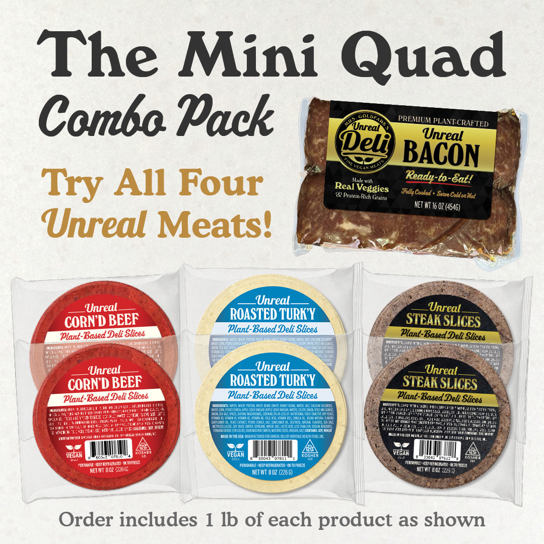 Vegan & Plant Based Deli Slice Quad Pack - Unreal Deli